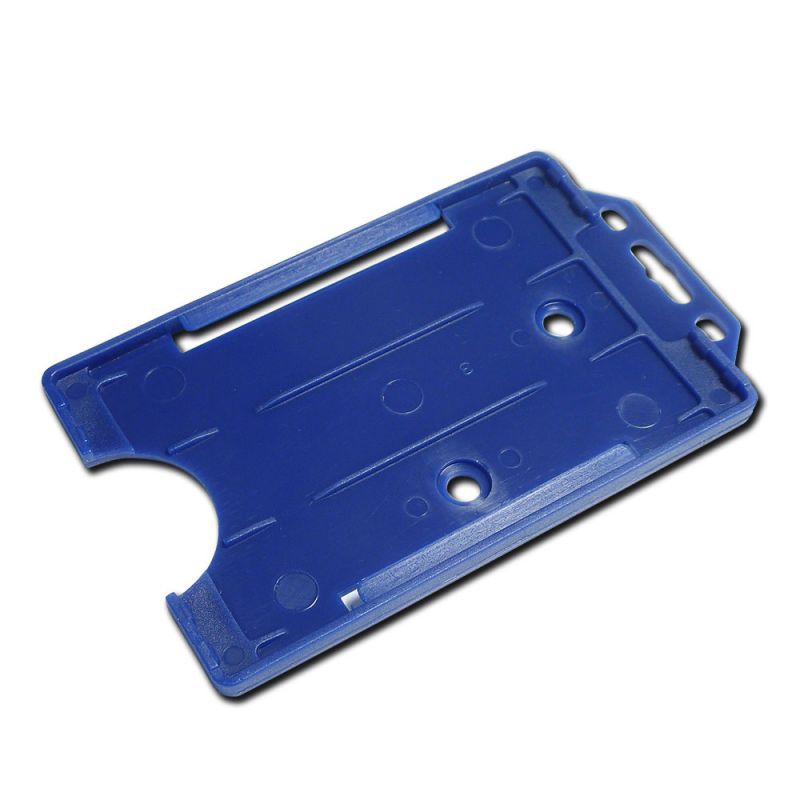 PORTE BADGE BLEU MARINE 1 CARTE VERTICAL POLYPROPYLENE